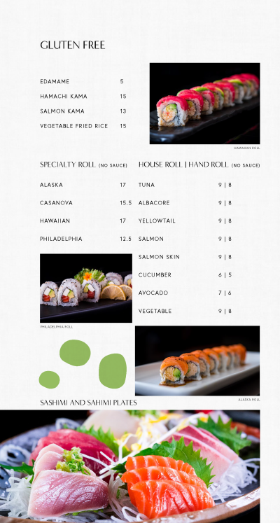 Menu – Umami Japanese Restaurant