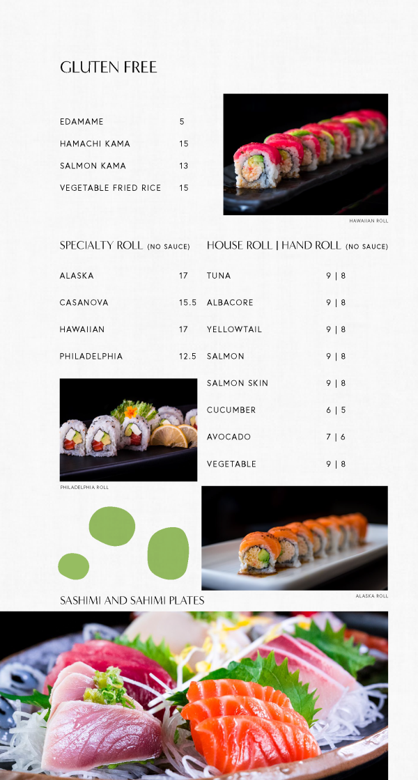 Menu – Umami Japanese Restaurant